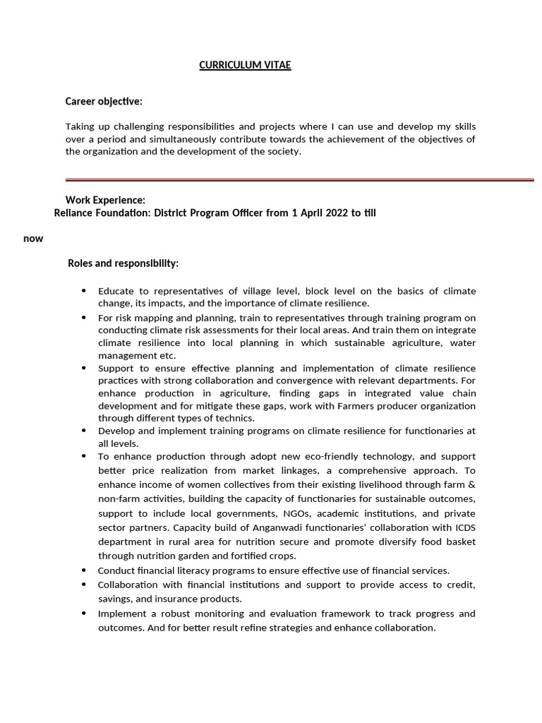 CV Bharat Kumar 2 June 2024 | PDF | Climate Resilience | Sustainable Agriculture