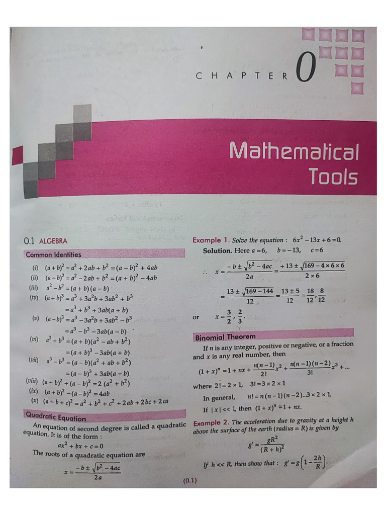 Mathematical Tools | PDF