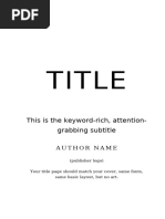 Transes Template | PDF | Text | Typography