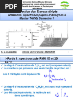 Exercices Corrigés RMN du Proton | PDF | Spectroscopie RMN | Cétone