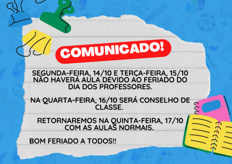 Comunicado 1 | PDF