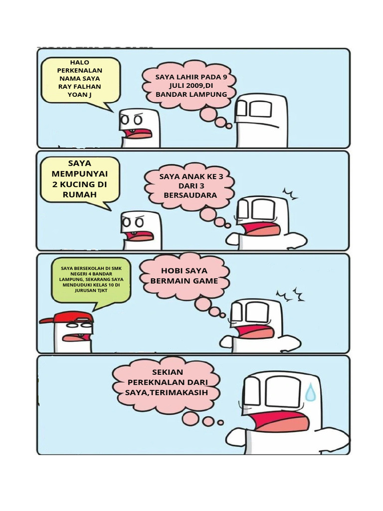 Halo Perkenalan Nama Saya Ray Falhan Yoan J - 20250115 - 090212 - 0000 | PDF
