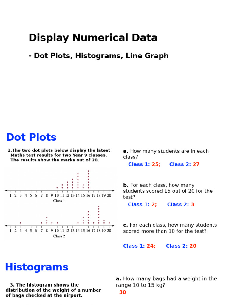 Year 9 Statistics-Skill 3 | PDF