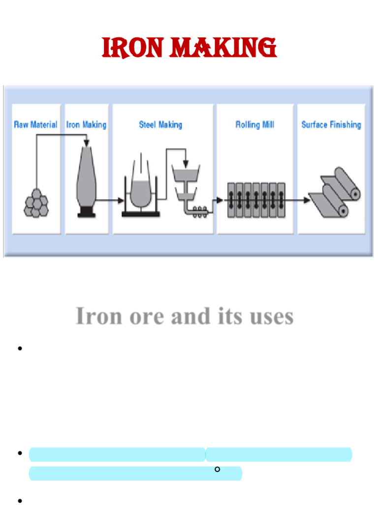 Iron making | PDF | Iron | Blast Furnace