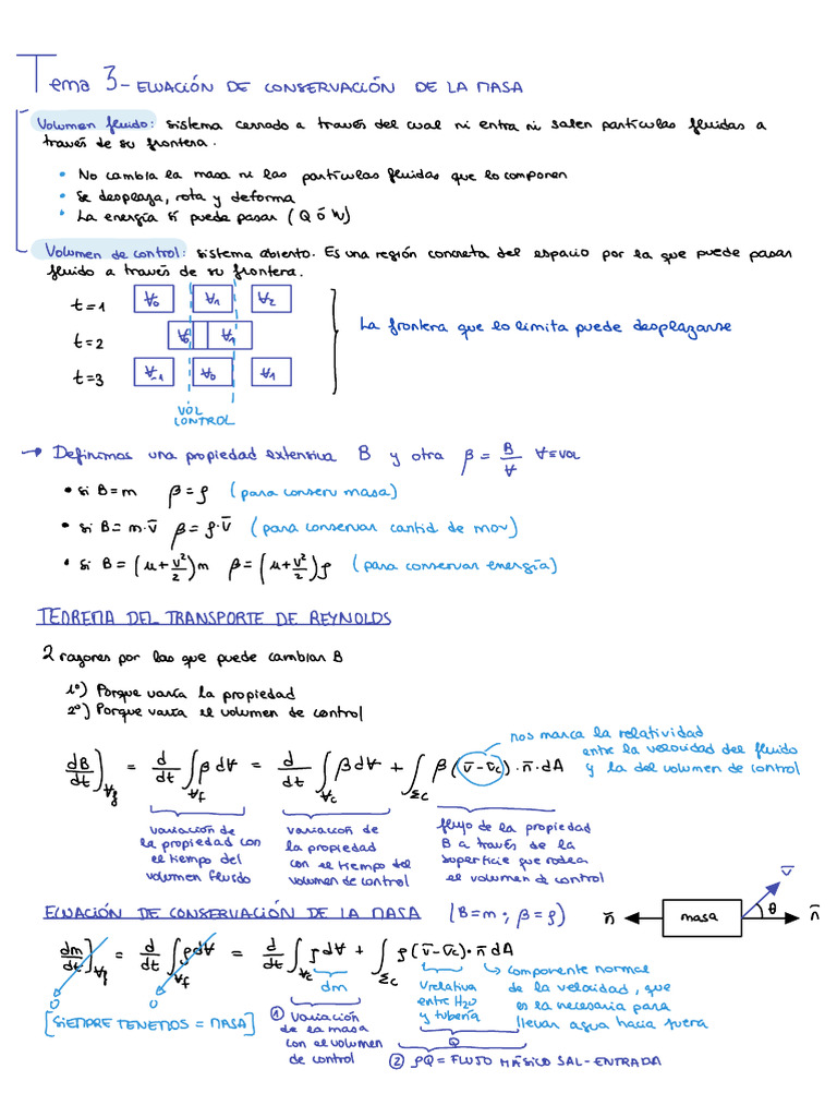 Wuolah Free Tema 3ecuacion de Conservacion de La Masa Gulag Free | PDF
