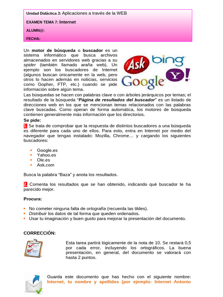 Examen Online t7 Ud3 | PDF | Red mundial | Internet y web