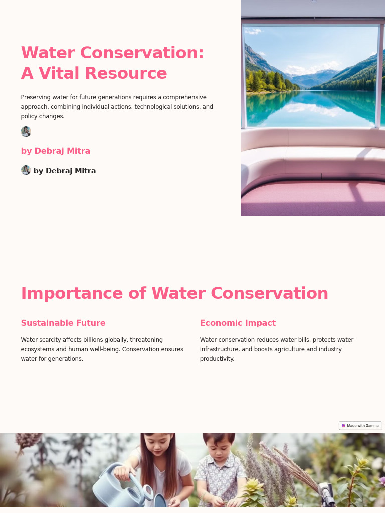 Water Conservation A Vital Resource | PDF | Water Conservation | Reclaimed Water