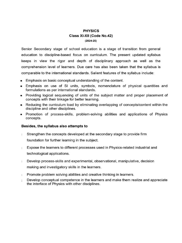 Physics_SrSec_2024-25 | PDF