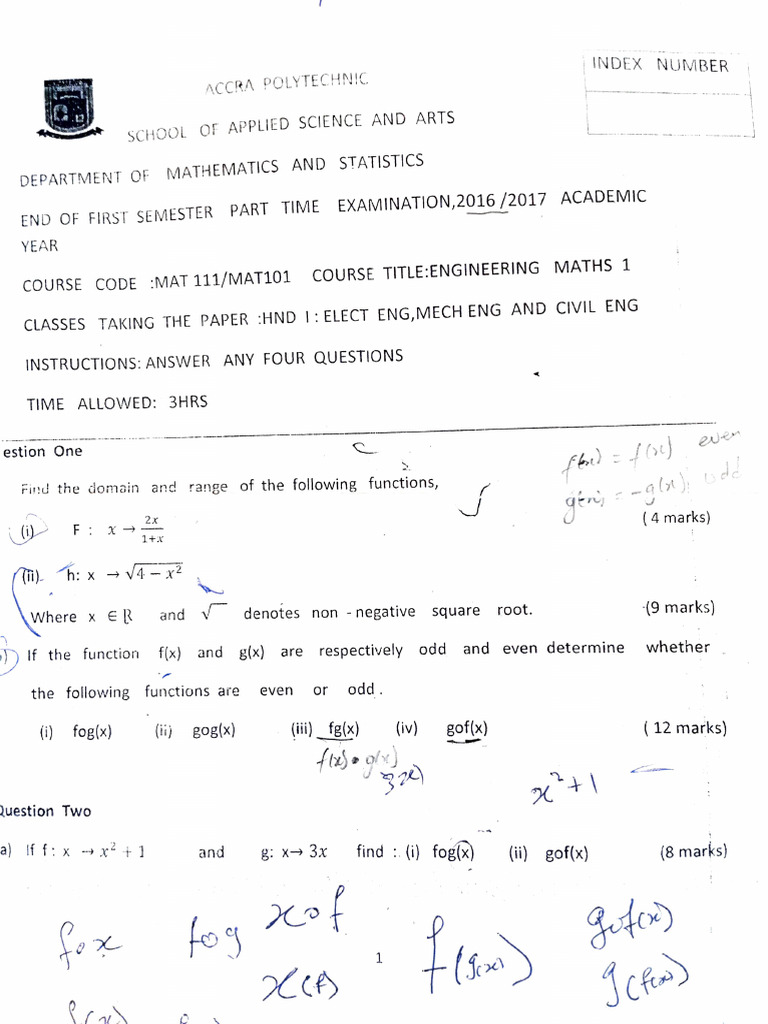 Engineering Mathematics I 2016-2022 | PDF | Mathematics | Mathematical ...