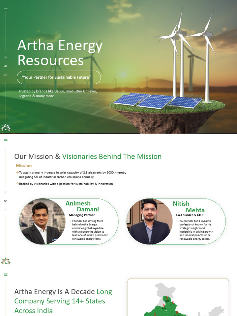 Artha Energy: Solar Solutions Leader | PDF | Solar Power | Sustainable ...