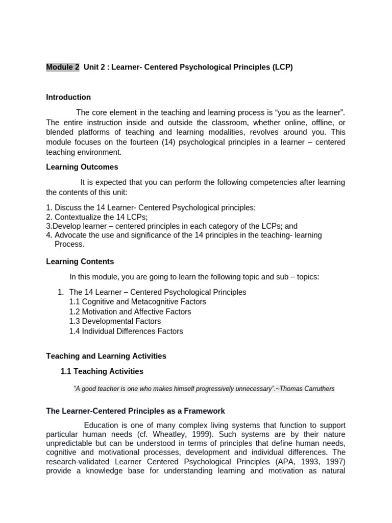 Module 2 in FLCT | PDF | Learning | Educational Assessment