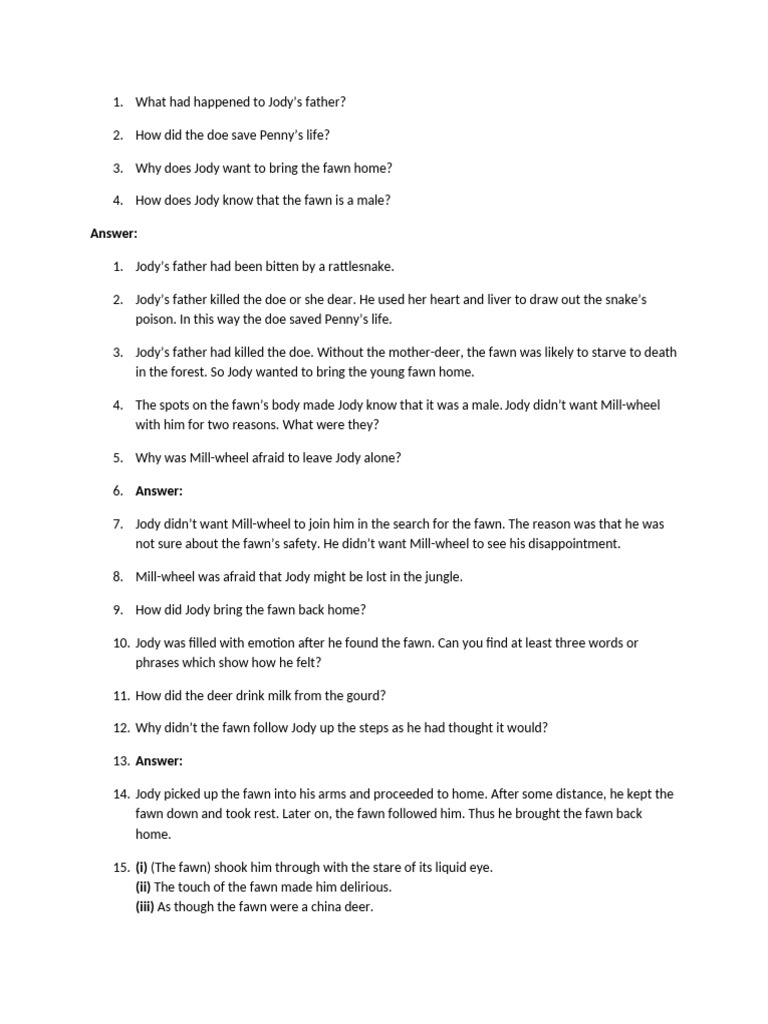 What had happened to Jody | PDF