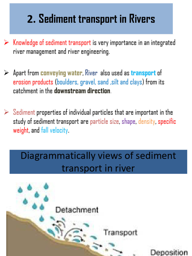 sediment transport in river | PDF | Levee | Sediment