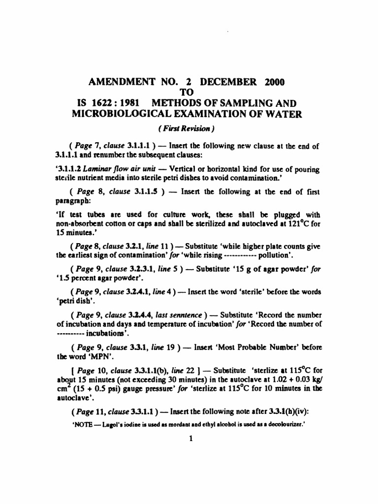 Amendment No. 2 to IS 1621:1981 | PDF