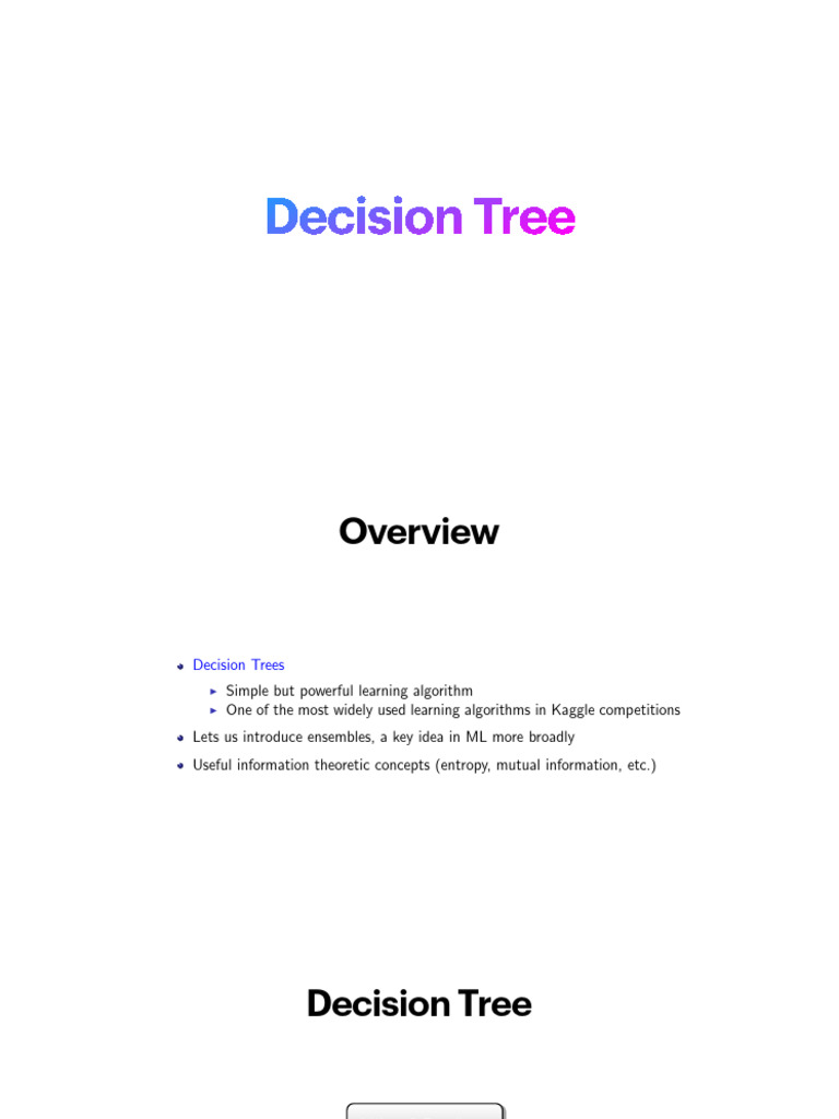 4.Decision Tree | PDF | Algorithms | Applied Mathematics