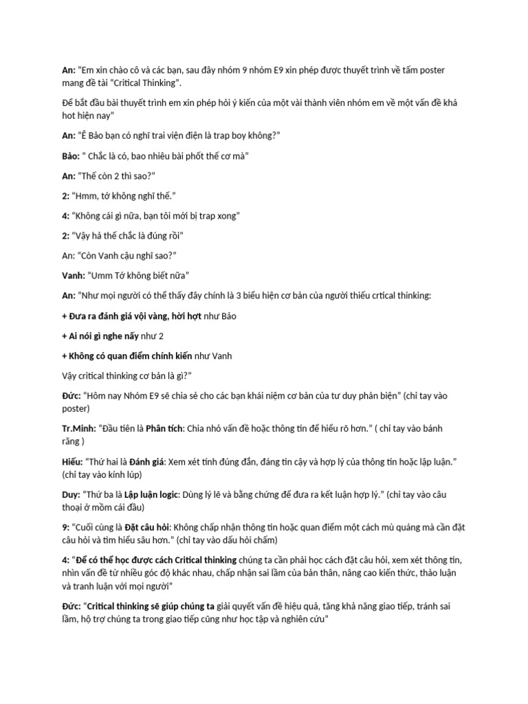 Kịch-bản-KNM | PDF