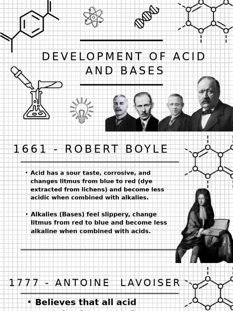 L3 Development of Acid-Bases | PDF | Acid | Atoms