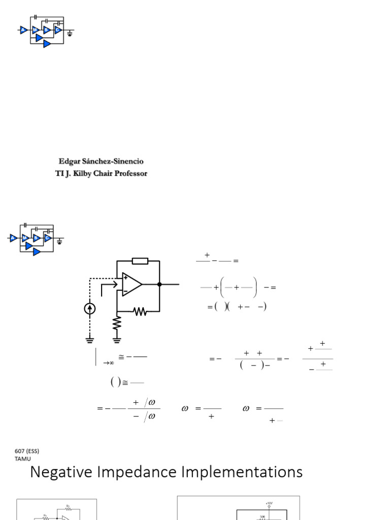 Negative Impedance Converter Overview | PDF | Analog Circuits ...