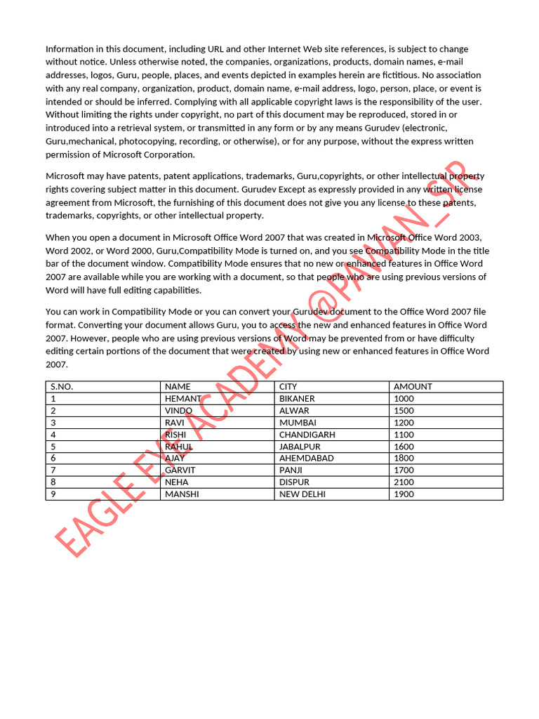 Paragraph Test 01 | PDF | Copyright | Microsoft Office