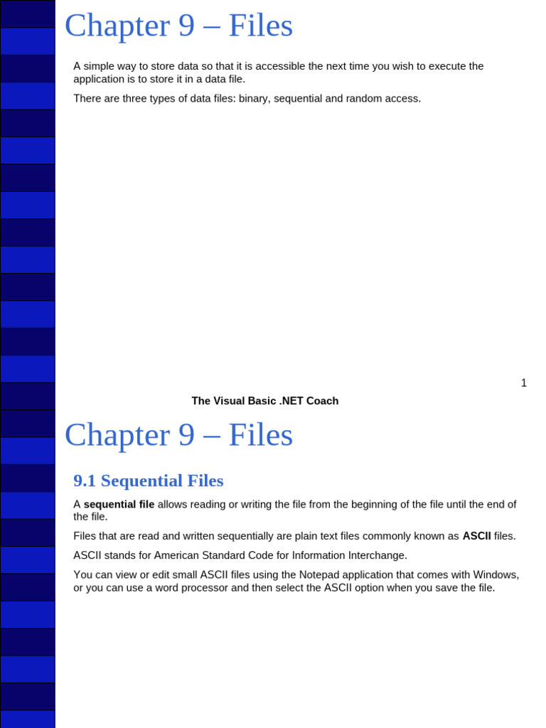 Chapter 9 | PDF | Computer File | Filename