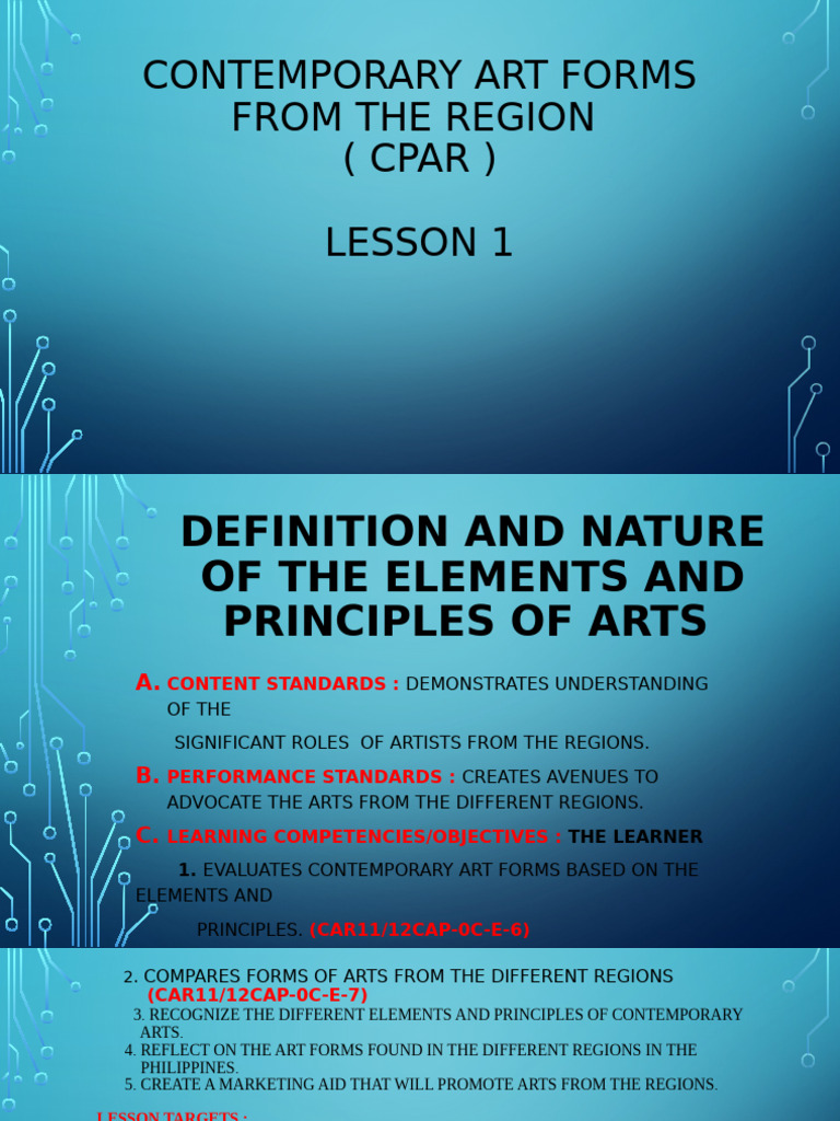 Understanding Contemporary Art Elements | PDF | Shape