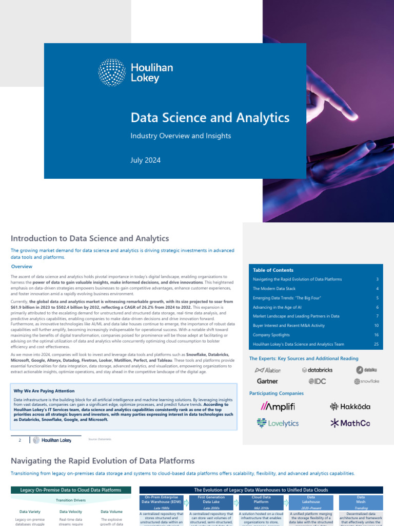 Data Science Market Growth 2024 | PDF | Analytics | Cloud Computing