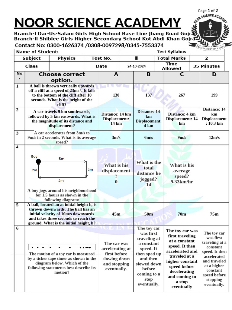 o Level Physics | PDF | Mass | Speed