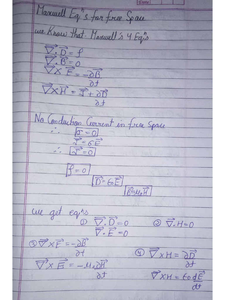 Maxwell Wave Eqn | PDF