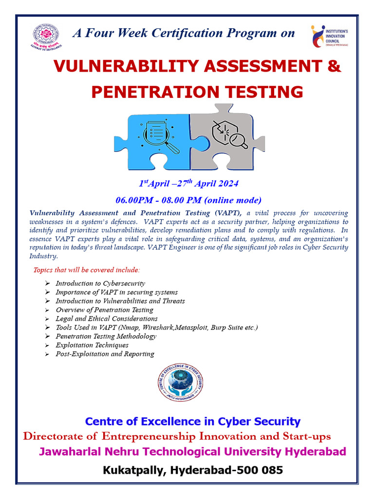 Vapt Certificationbrochure18 03 2024 | PDF | Penetration Test ...