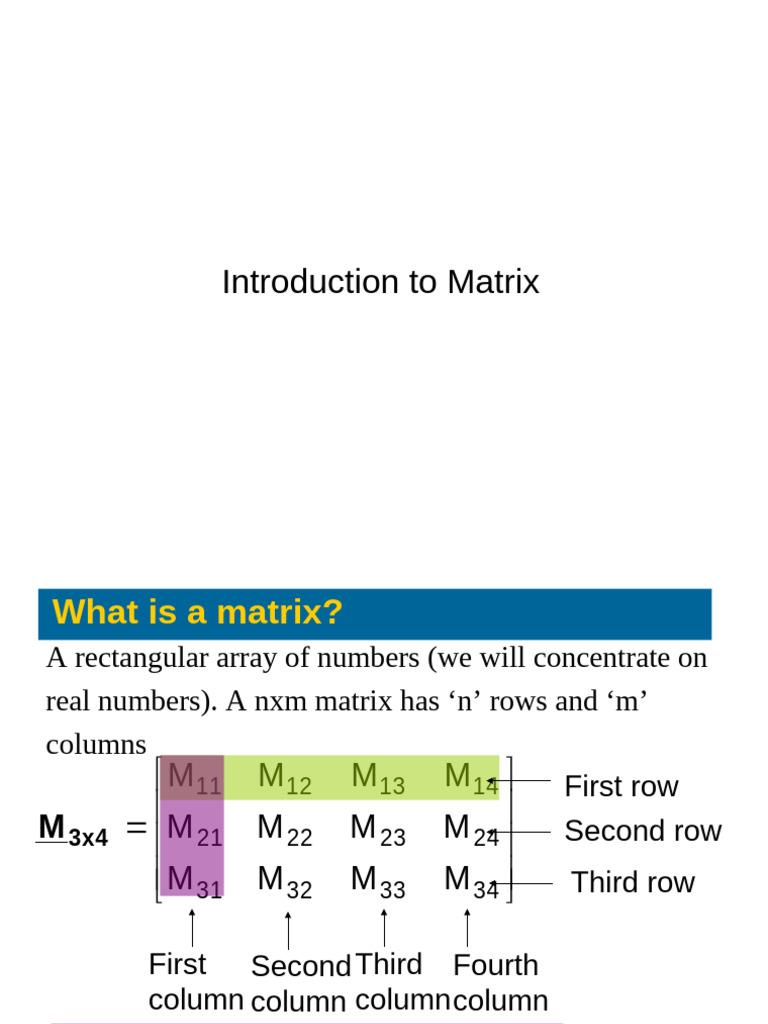Matrix Basics for Beginners | PDF | Matrix (Mathematics) | Finite Element Method