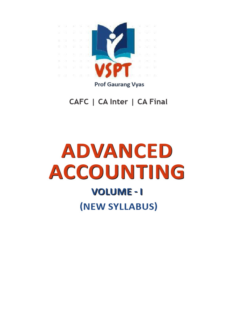 Advance Accounting (With Logo Vyas Sir) | PDF | Expense | Dividend