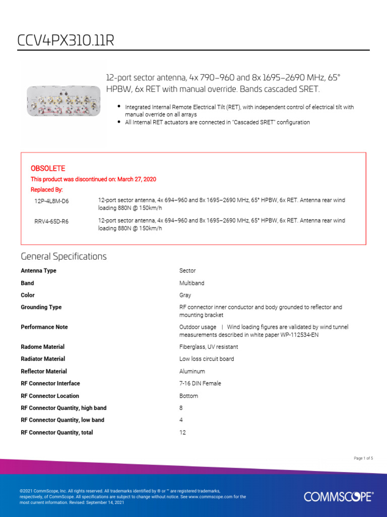 Datasheet CCV4PX310.11R | PDF | Antenna (Radio) | Decibel