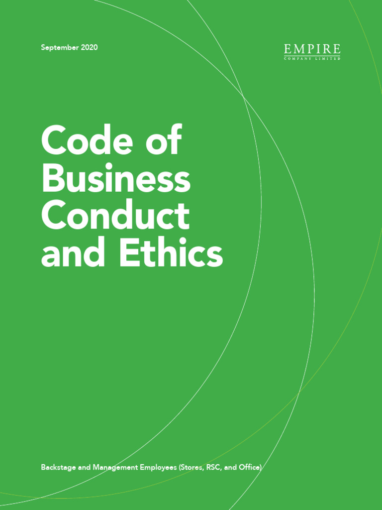Empire Code of Business Conduct and Ethics - Backstage Management ...