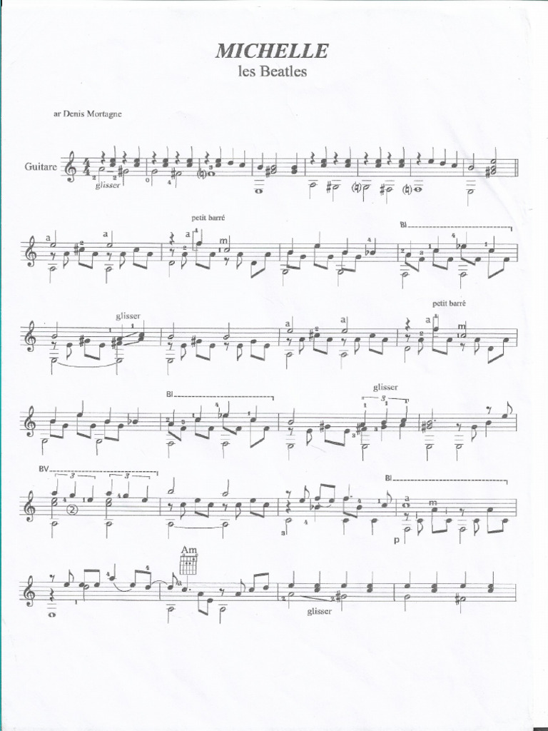 Beatles - Michelle | PDF