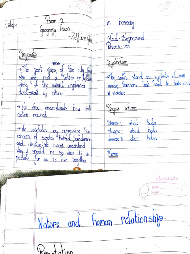 8th Grade Poem 2 CW | PDF