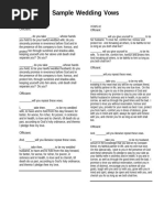 ULC Civil Wedding Script | PDF | Wedding | Marriage