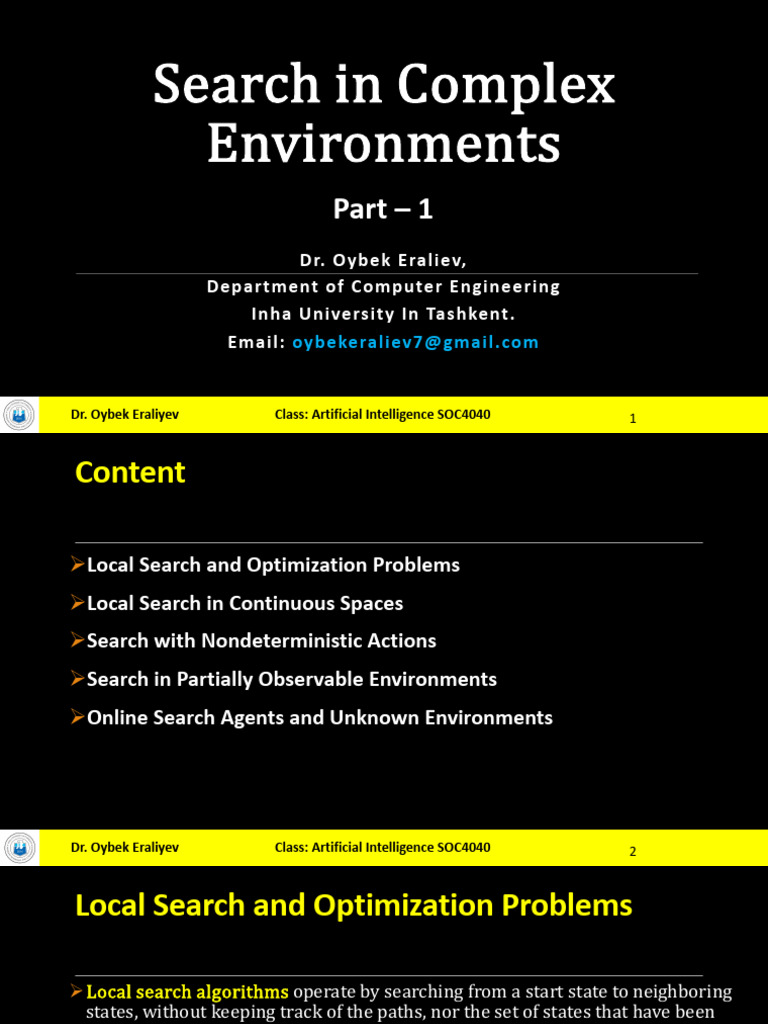 Local Search in Continuous Spaces | PDF | Genetic Algorithm ...