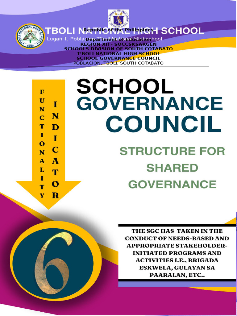 SGC Functionality No.6 Final | PDF | Governance | Mental Health