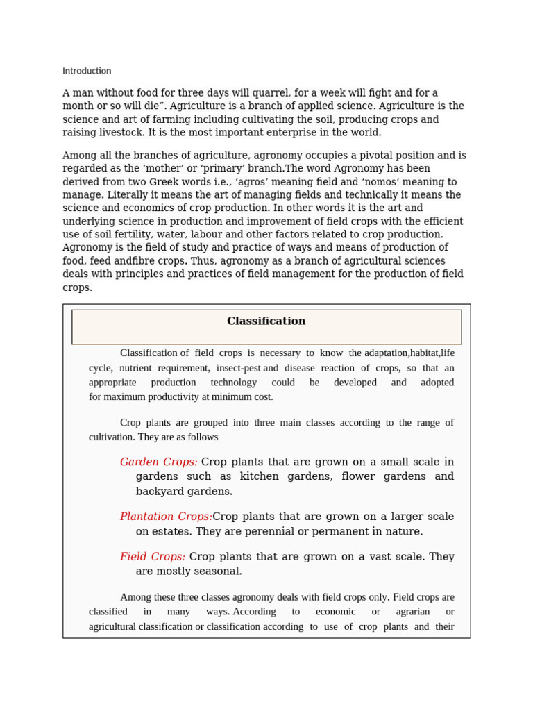 relay cropping | PDF | Agriculture | Crops