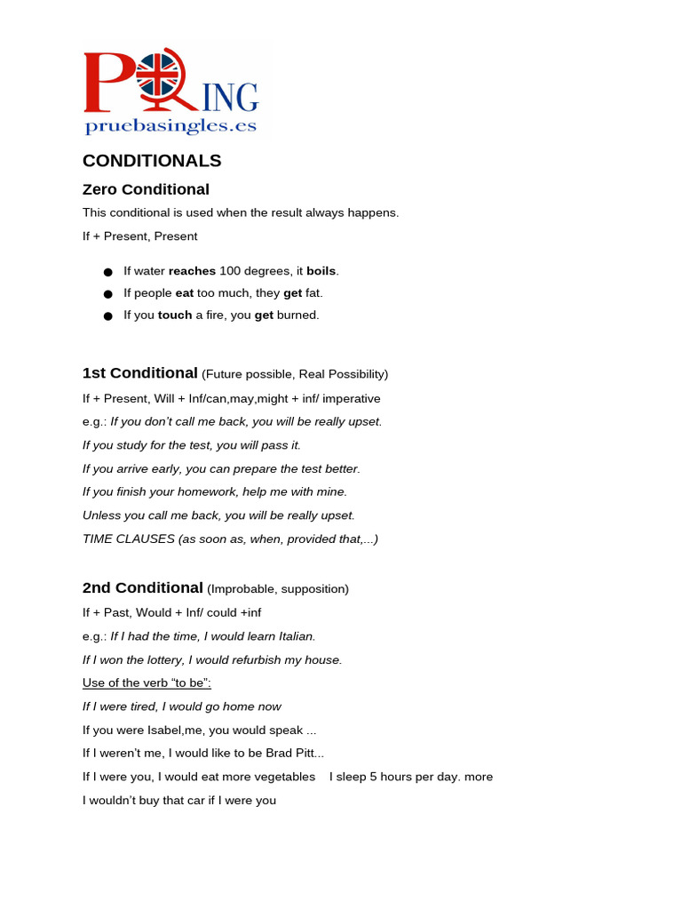 Conditionals | PDF