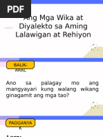 Mga Simbolo NG Wika | PDF
