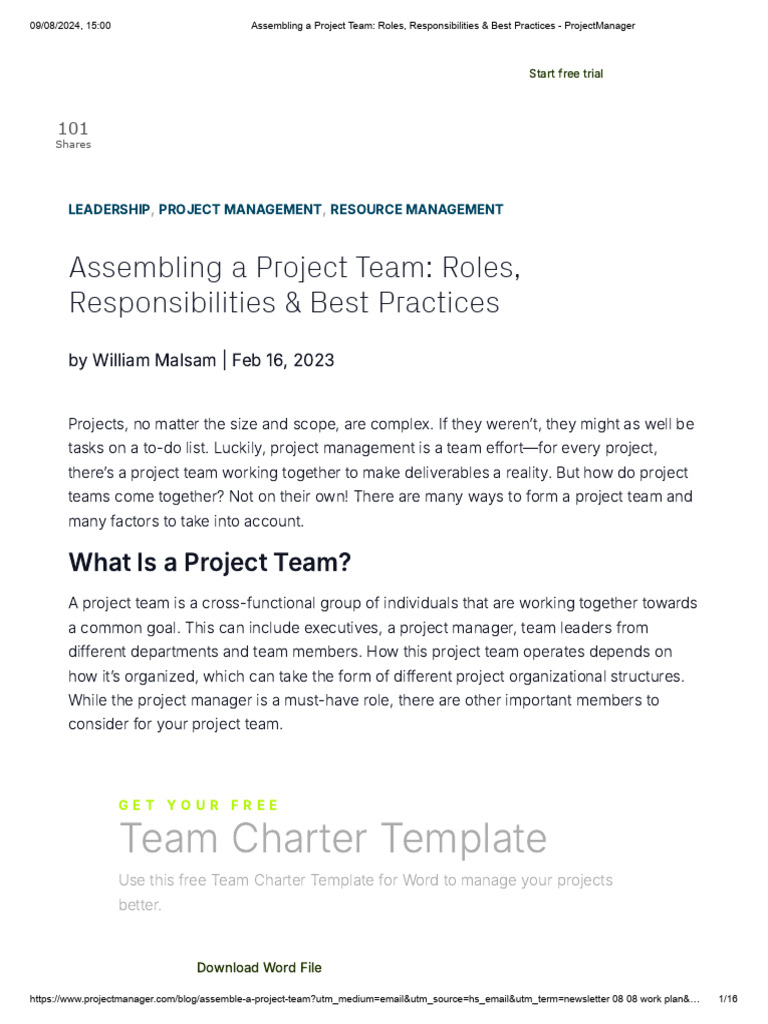 Project Team Roles & Best Practices | PDF | Project Management | Business