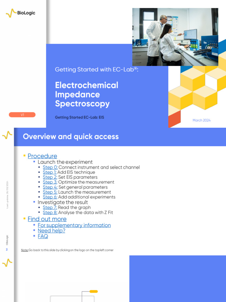 Getting Started Ec-Lab Eis | PDF