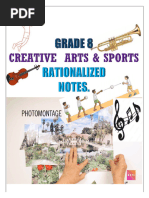 Grade 8 Rationalized Creative Art and Sports Notes (Complete) | PDF ...