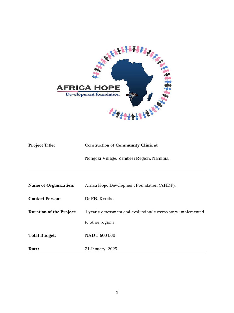 Community Clinic Project in Nongozi | PDF | Pregnancy | Malaria