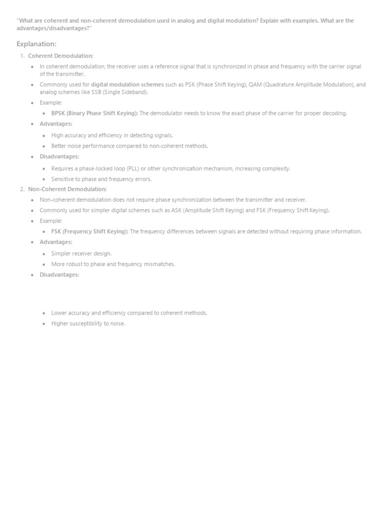 Coherent Modulation | PDF