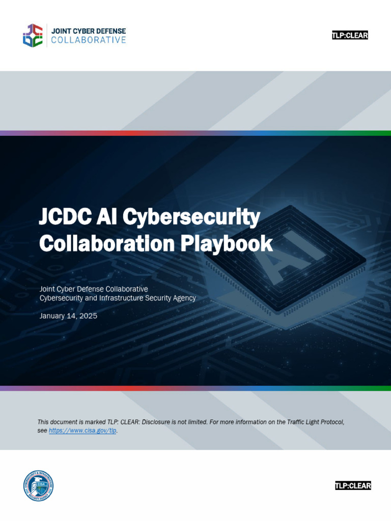 CISA AI playbook | PDF | Security | Computer Security