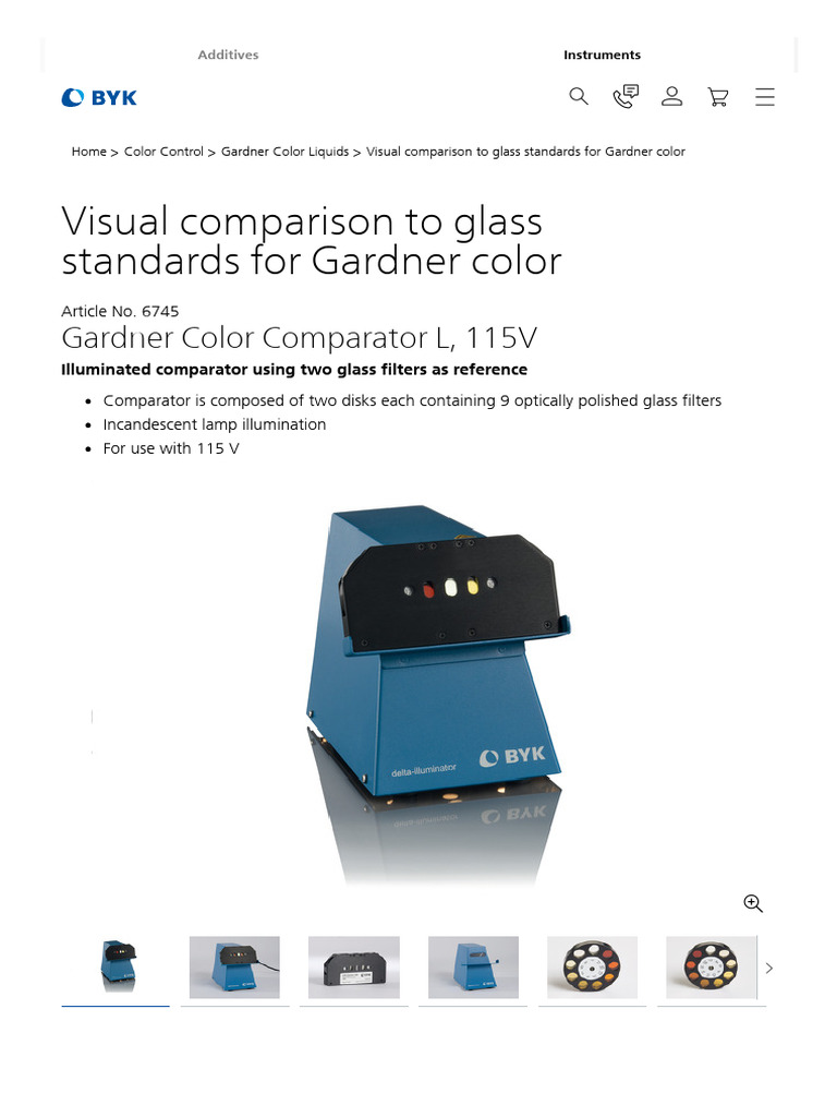 BYK Gardener Colour Scale Tester | PDF