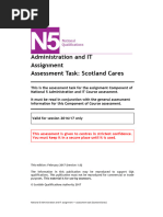National 5 Admin Assessment Guide | PDF