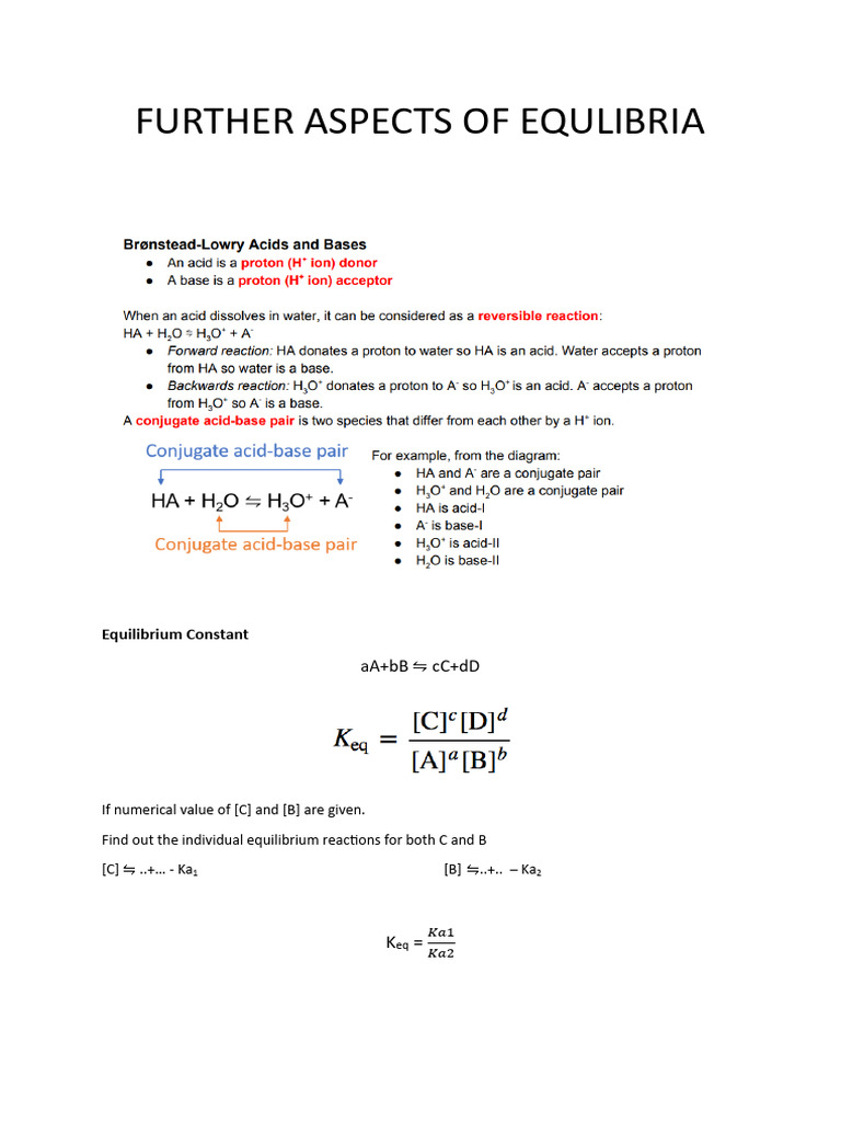 Equilibria Notes | PDF